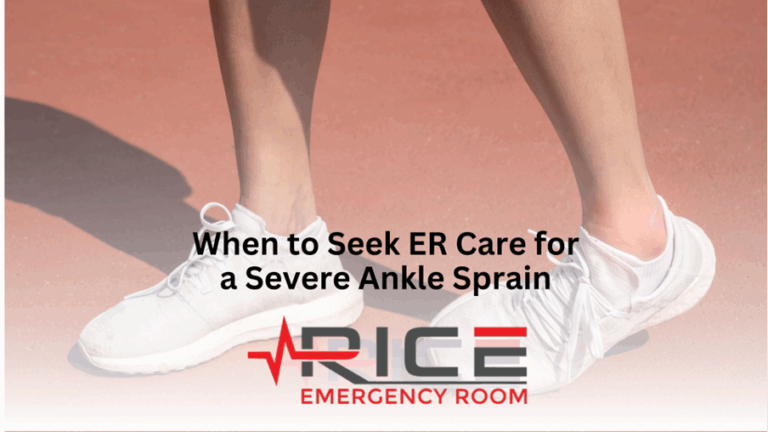 When to Seek ER Care for a Severe Ankle Sprain