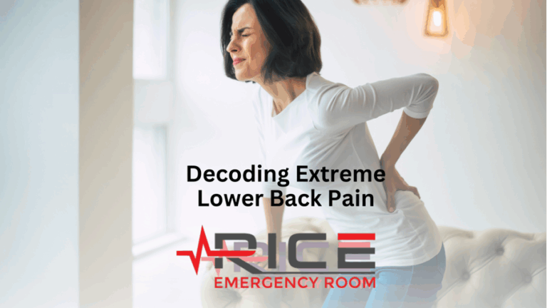 Decoding Extreme Lower Back Pain: What's Causing It?